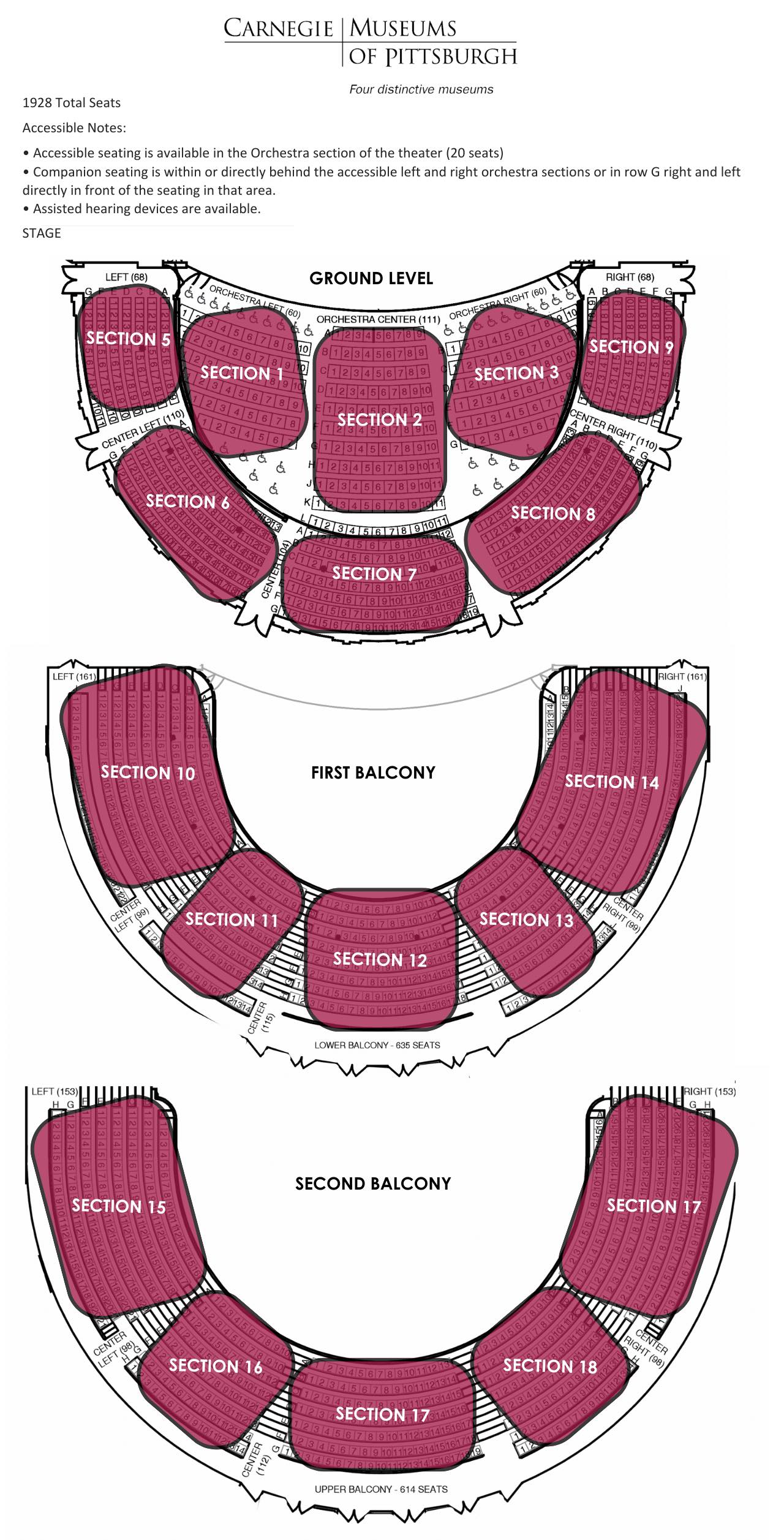 Carnegie Music Hall Seating Map – Three Rivers Young Peoples Orchestras